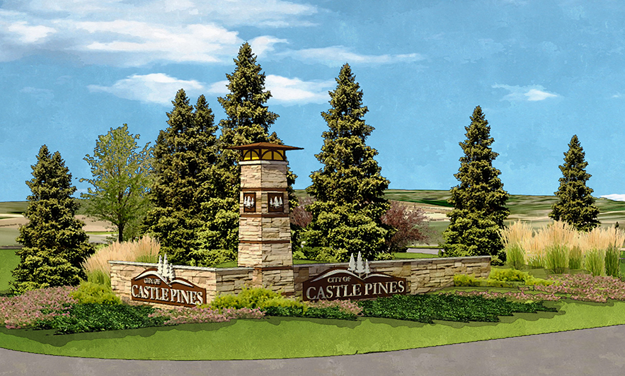 Castle Pines Gateway + Wayfinding Signage - DTJ Design