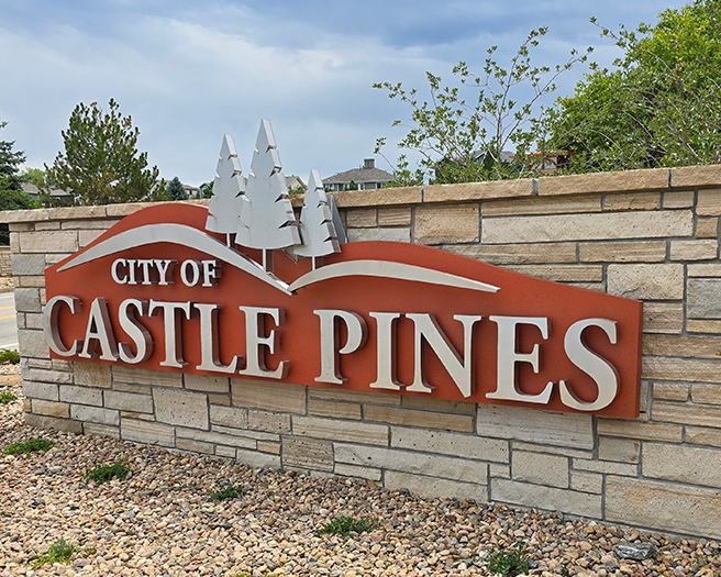 Castle Pines Gateway + Wayfinding Signage - DTJ Design